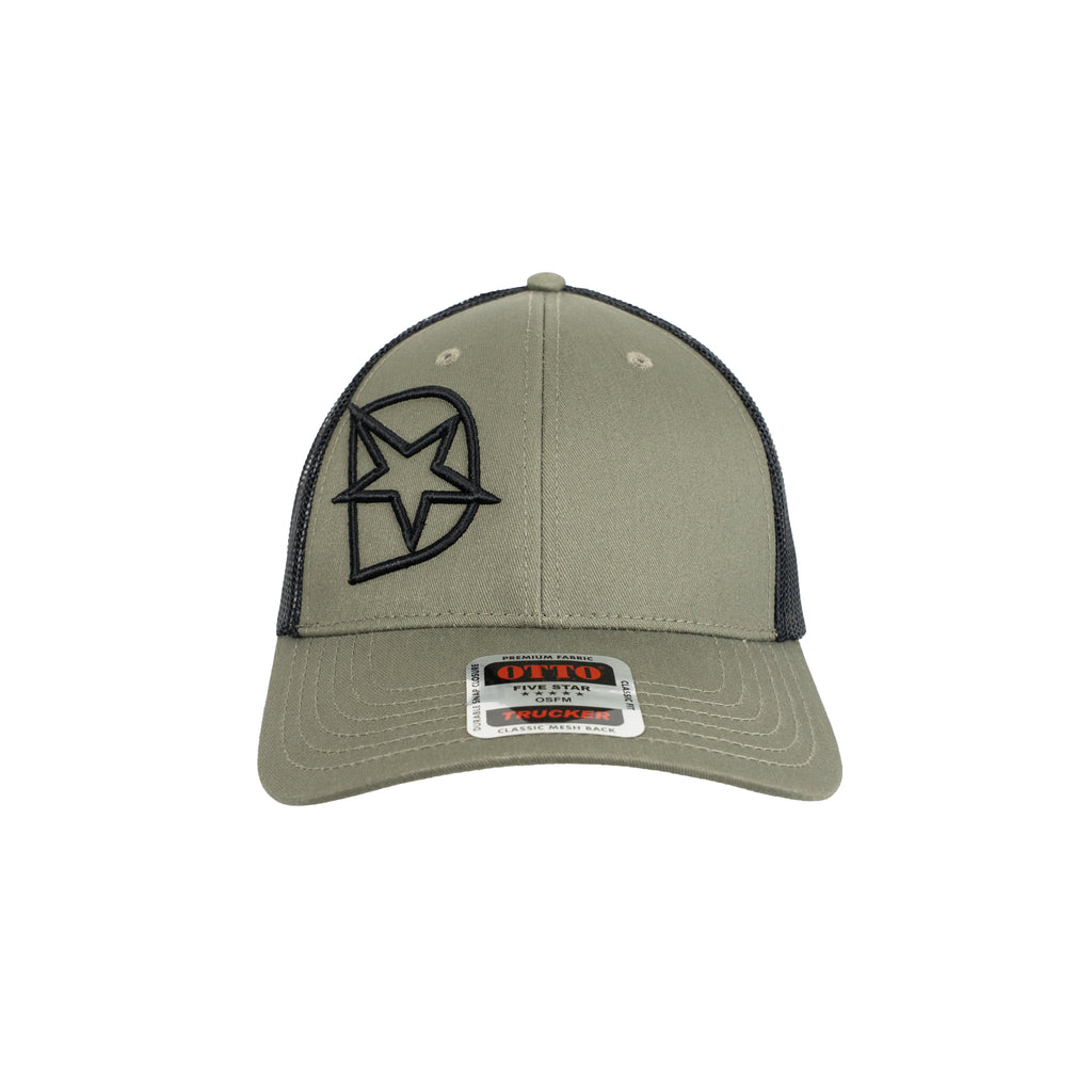 DmaxStore D-Star Snapback Hat (Black/Olive)