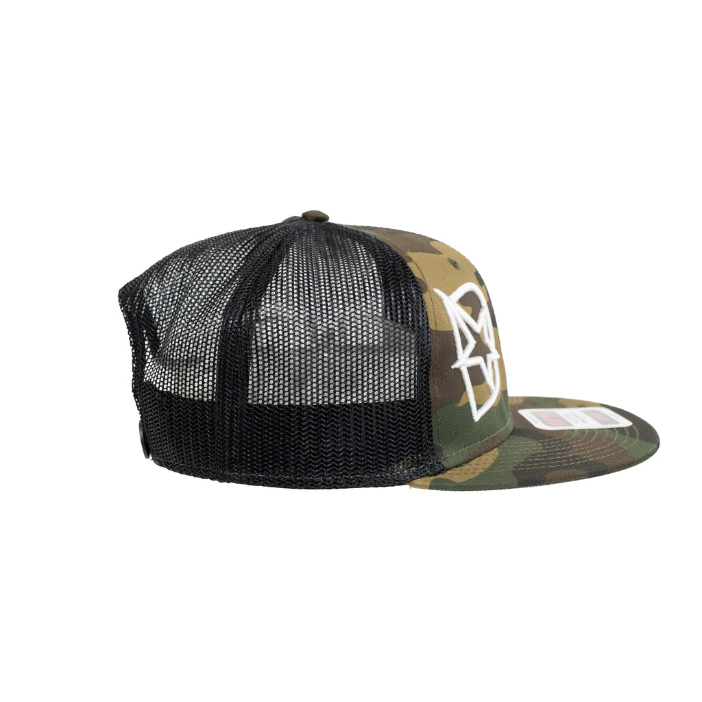 DmaxStore D-Star Snapback Hat (White/Camo)