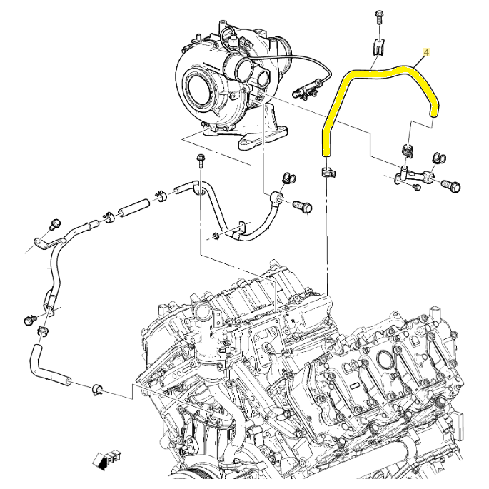 LML Turbo Coolant Feed Hose 12655762 – DmaxStore