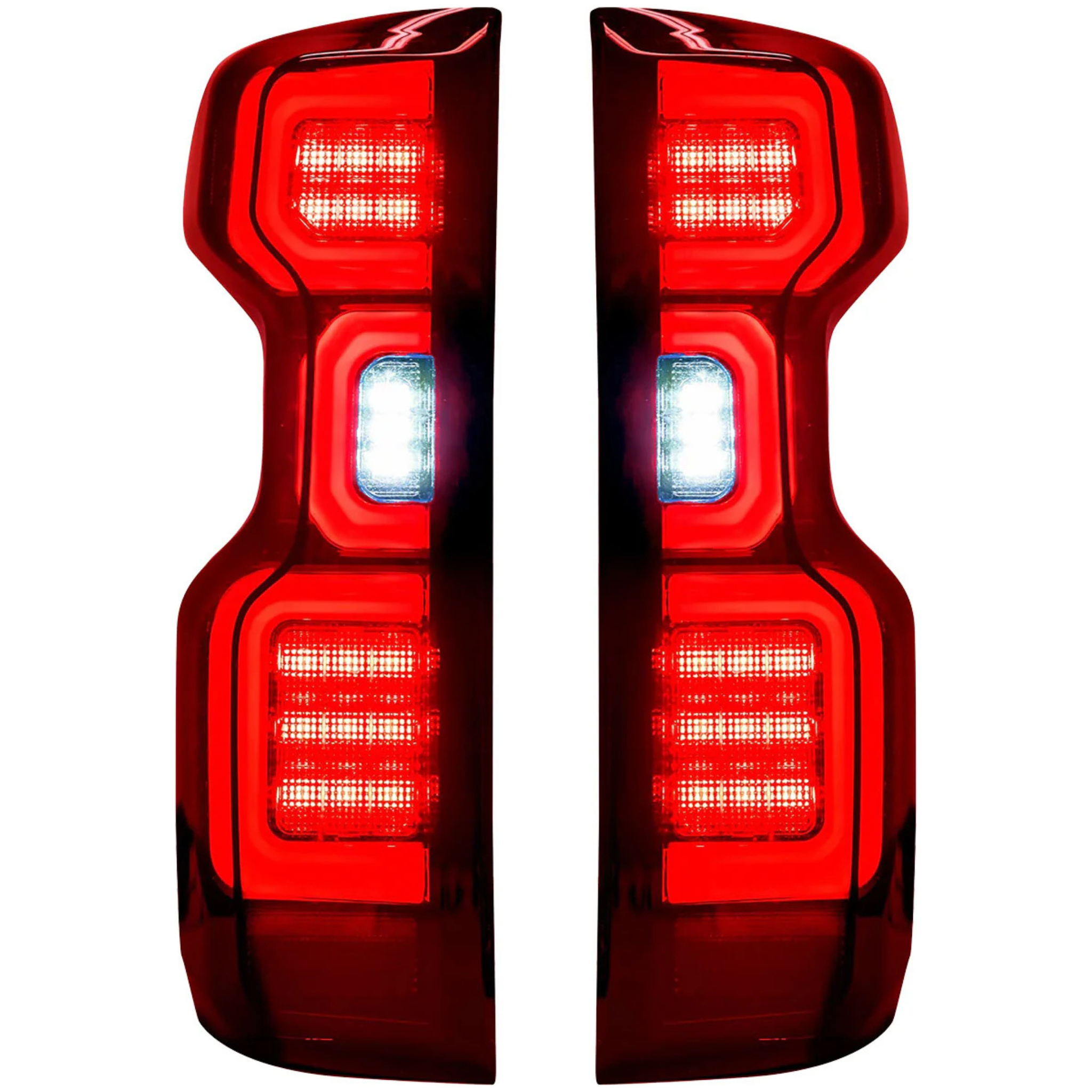 Recon OLED Tail Lights - Red Smoked, 2020-21 Silverado LM2/L5P Part ...