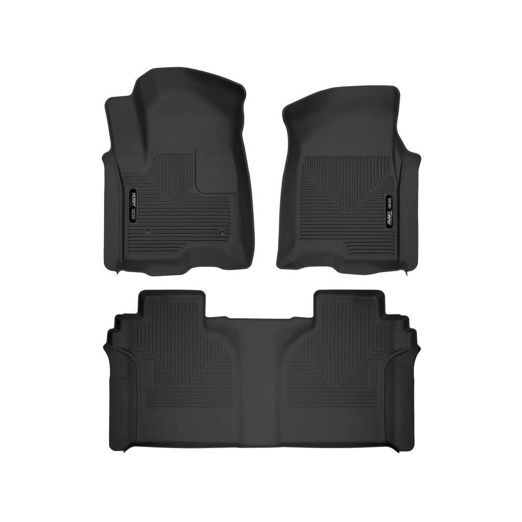 Husky X-Act Floor Liners, Crew Cab 2020-2024 L5P 54101/54201/54208 ...