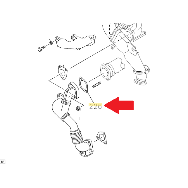 GM EGR Cooler to Up-Pipe Gasket 98054444 – DmaxStore
