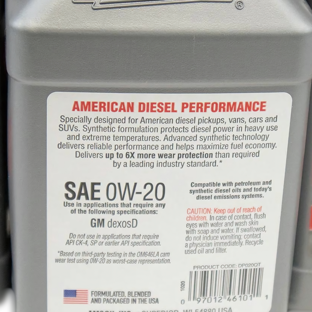 Amsoil LM2/LZ0 Duramax Oil Change Kit (2020 3.0L) DMAX-AMSOIL-LM2KIT ...