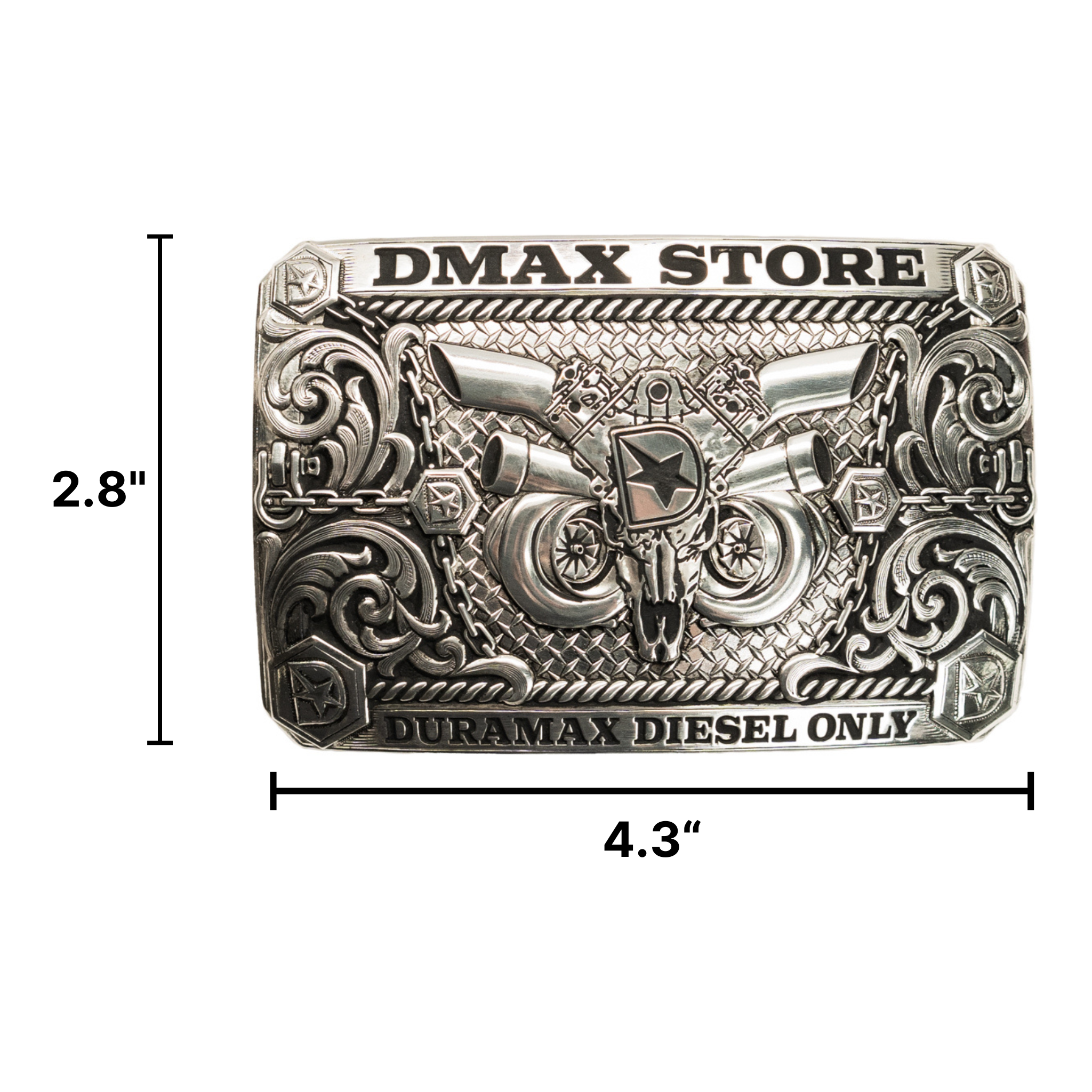 DmaxStore Custom Belt Buckle by Gist Silversmiths