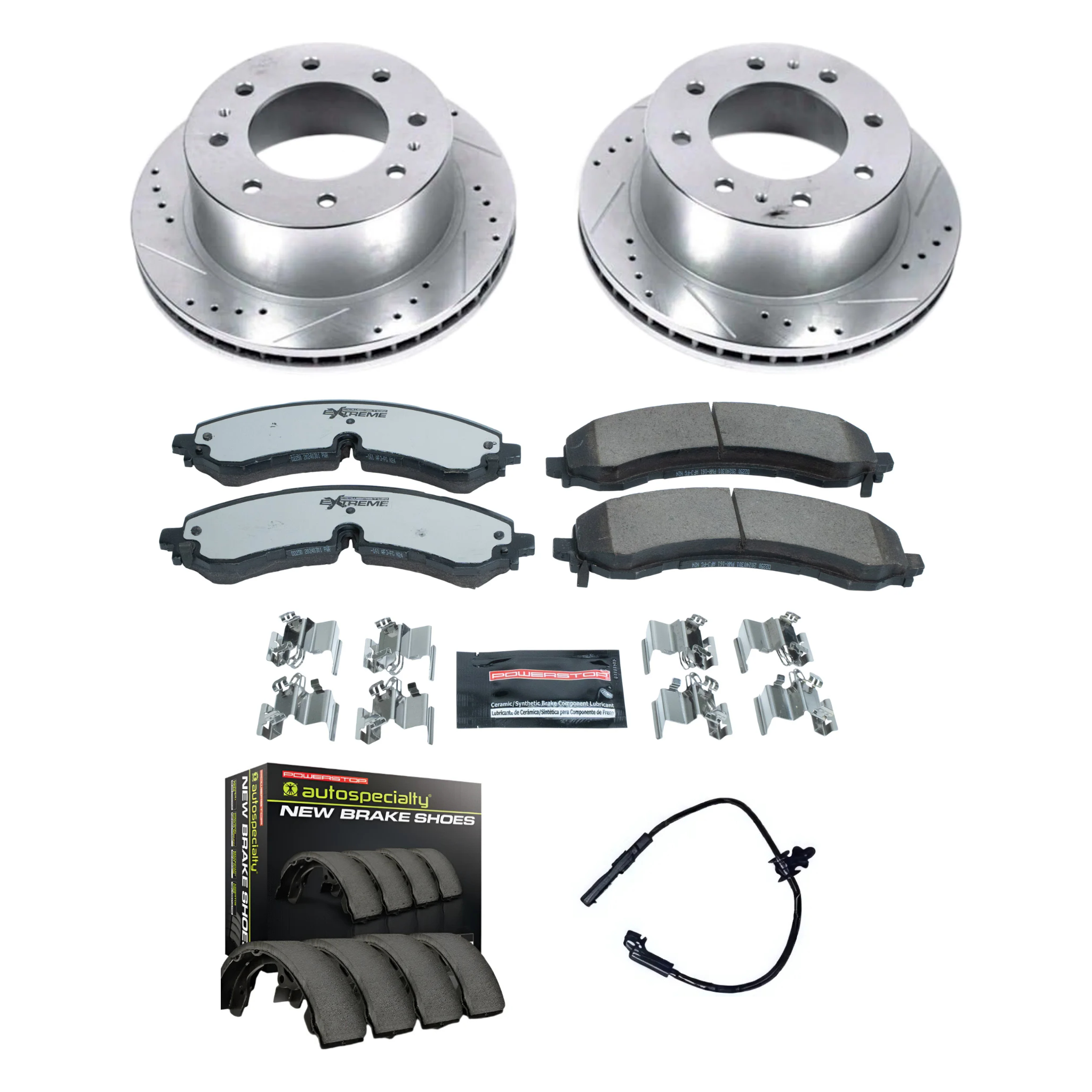 PowerStop Performance Brake & Rotor Kits, 2020-2024 L5P Single Rear Wh ...