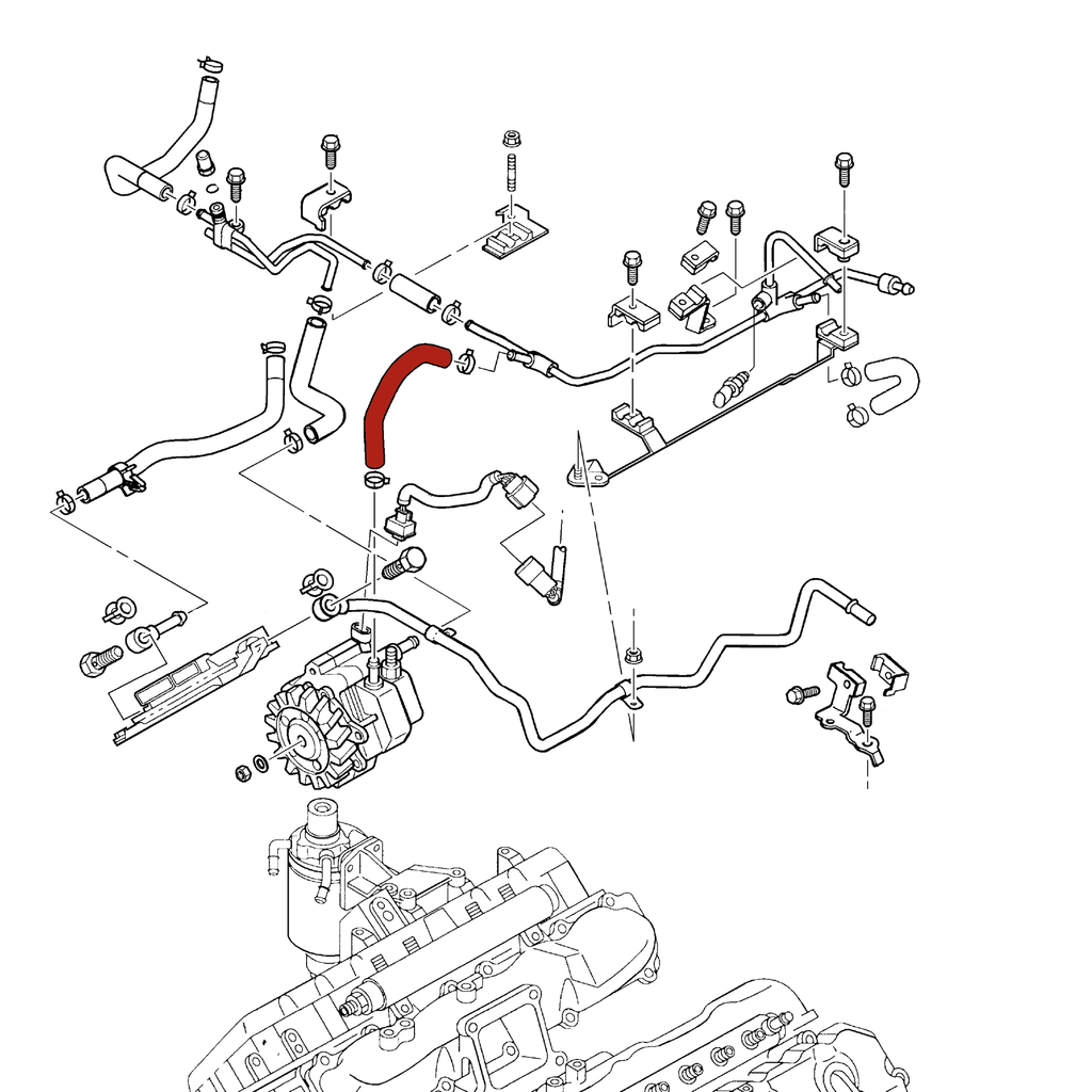DmaxStore CP3 Injection Pump Return Hose 97321372