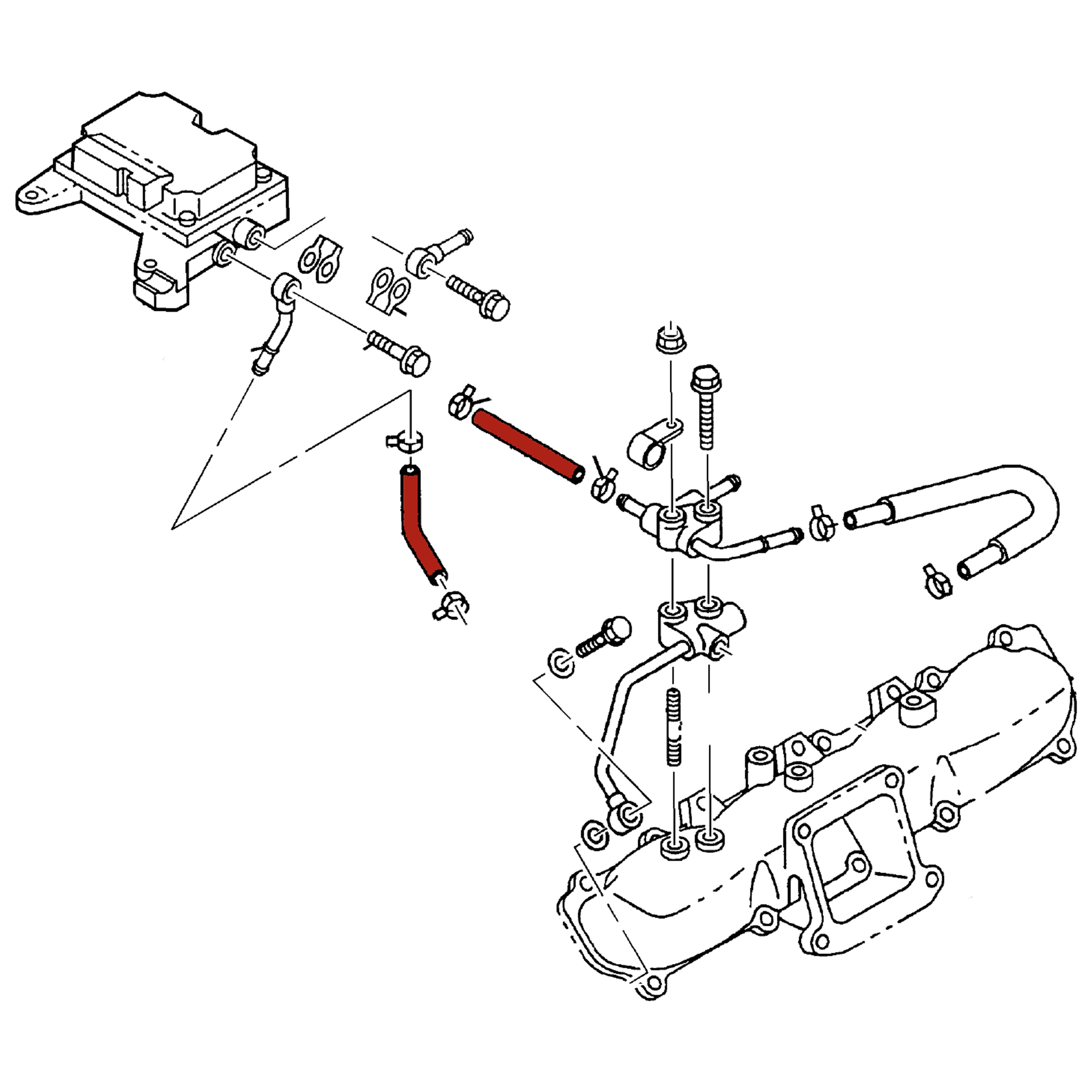 DmaxStore CP3 Injection Pump Hose Kit, 97216067/97216066
