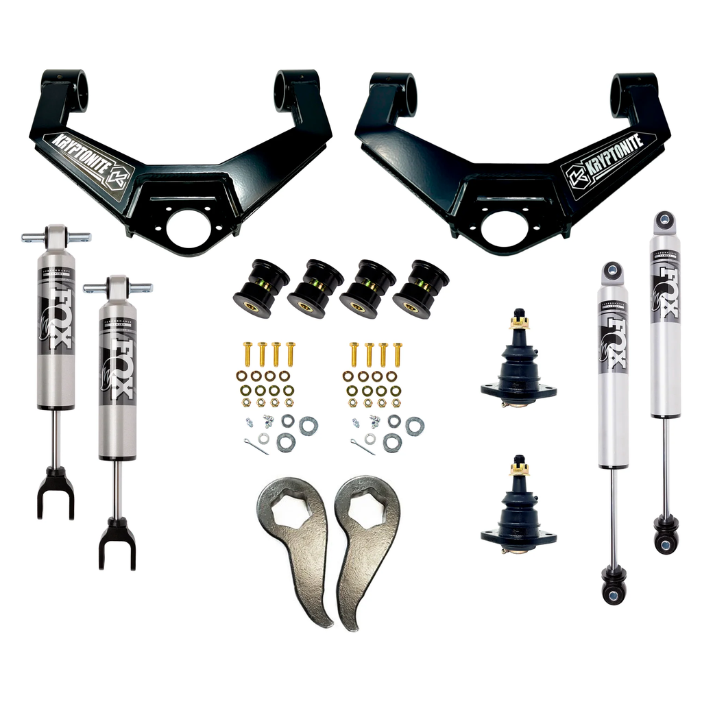 Kryptonite Stage 4 Leveling Kit w/Fox 2.5 HTO Shocks, 2011-2019 LML/L5 ...