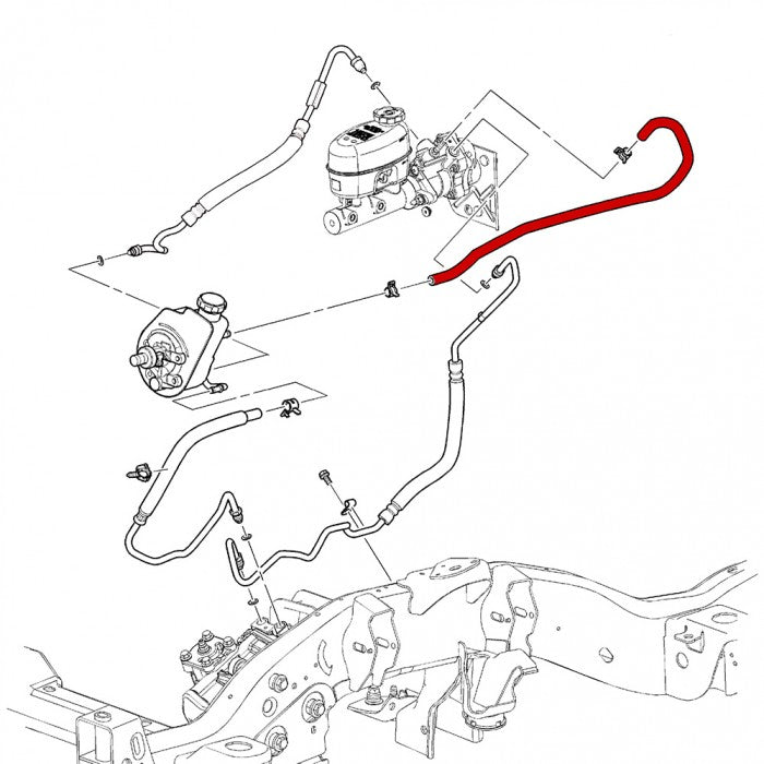 DmaxStore Hydroboost Outlet Hose DMAX-PSL-0110RBP