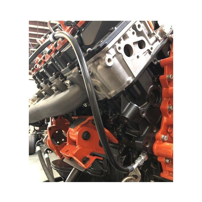 Fleece Performance Remote Turbo Oil Feed Line Kit For 1/4 NPT Turbo Oil ...