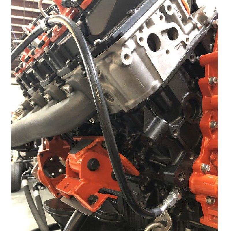 Fleece Performance Remote Turbo Oil Feed Line Kit For 6.6L Duramax ...