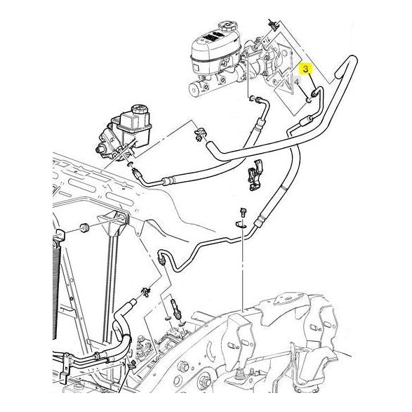 GM Power Steering Gear Inlet Line (2011-2015) – DmaxStore