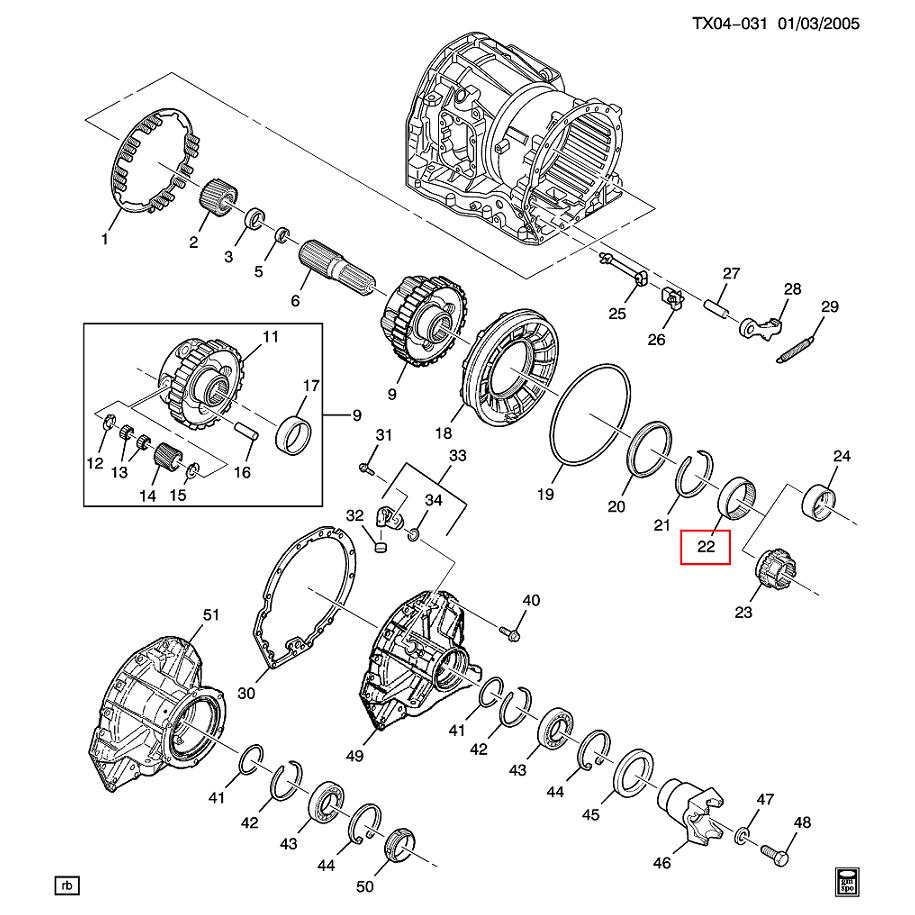 Allison Output Carrier Bearing 2001-2019 – DmaxStore
