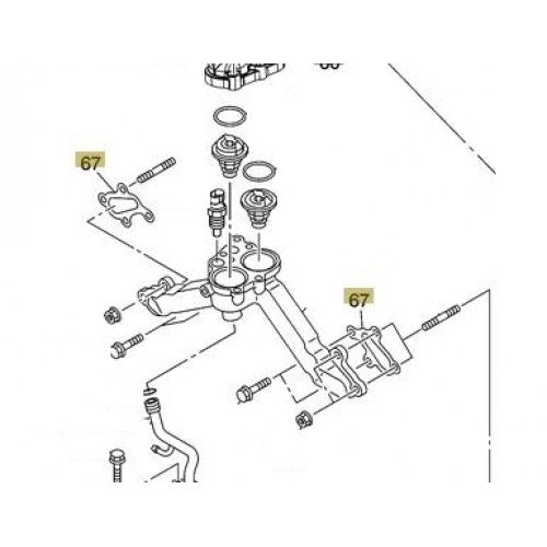 Coolant Thermostat Housing Gasket 97223686 – DmaxStore