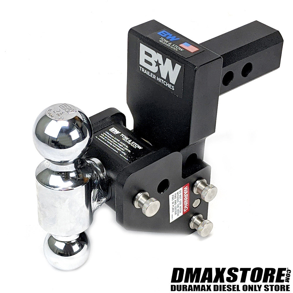 B&W Tow & Stow Ball Mount, 2" Receiver (Multi-Pro Tailgate Compatible ...