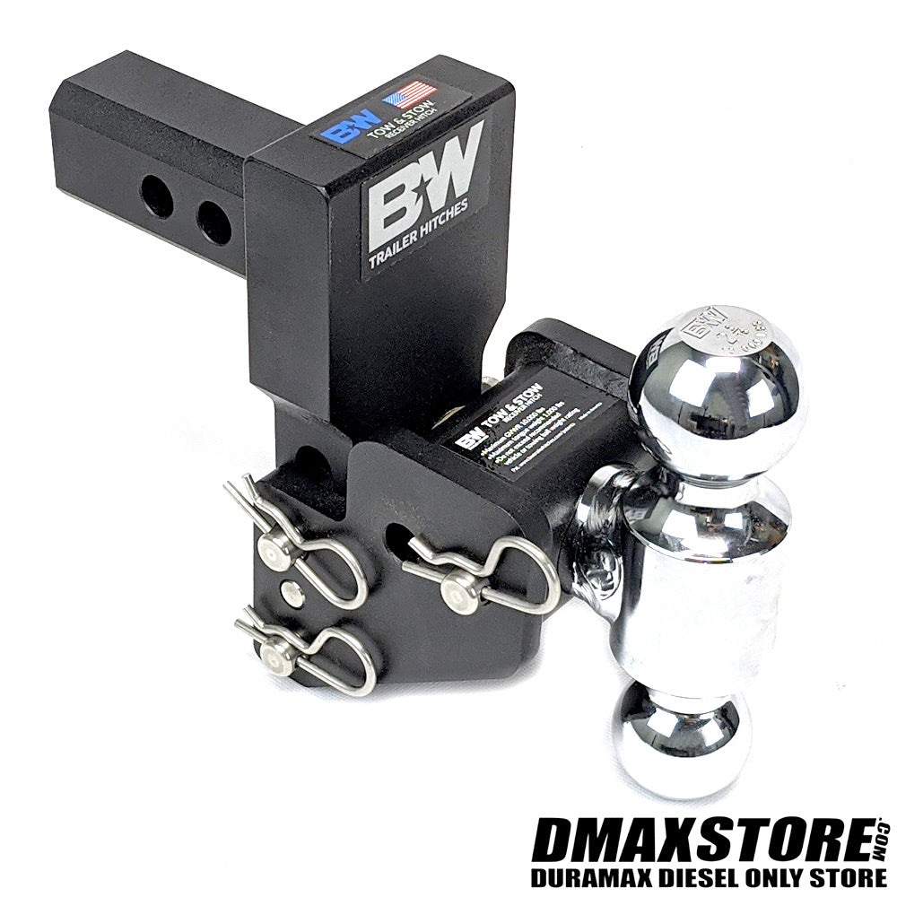 B&W Tow & Stow Ball Mount, 2" Receiver (Multi-Pro Tailgate Compatible ...