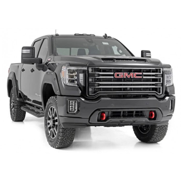 Rough Country GMC Sierra Pocket Fender Flares with Rivets (2020-2024 L ...
