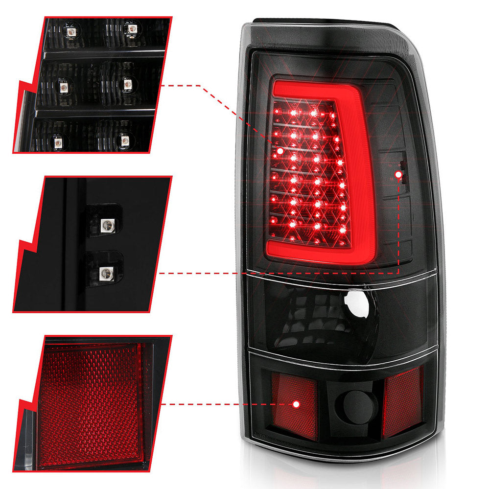 Anzo LED Tail Lights - Black 2001-2007 LB7/LLY/LBZ 311330 – DmaxStore