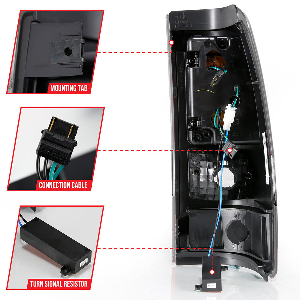 Anzo LED Tail Lights - Black 2001-2007 LB7/LLY/LBZ 311330 – DmaxStore