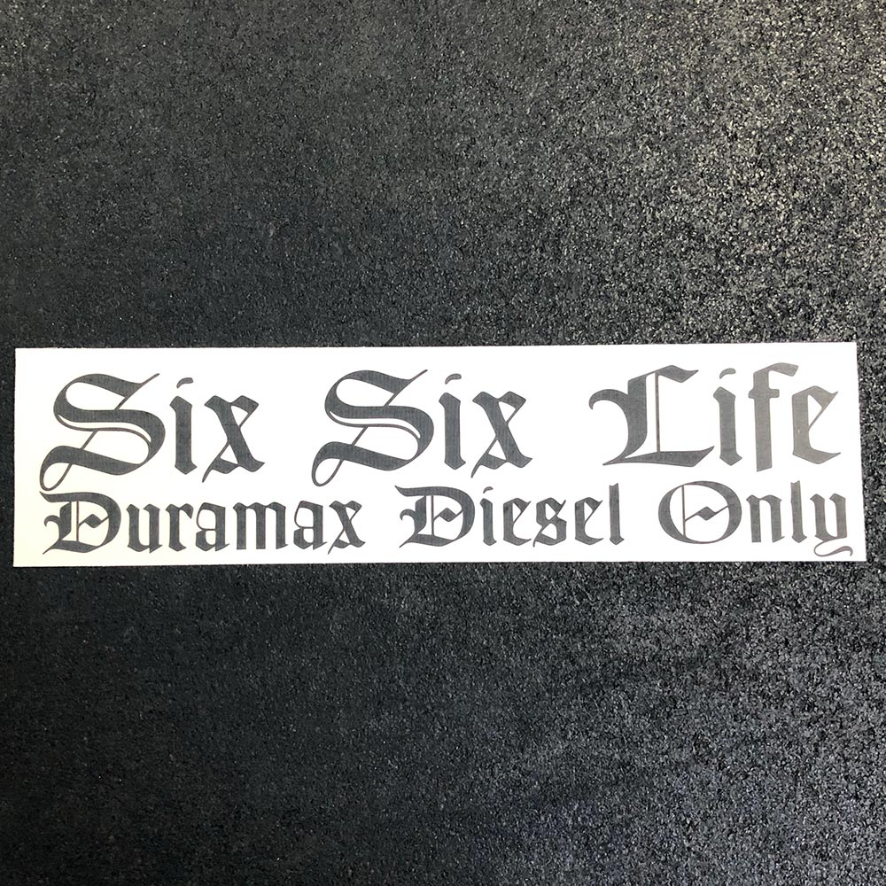 DmaxStore Six.Six Life Vintage Style Vinyl Transfer Sticker 14.3"x3.45