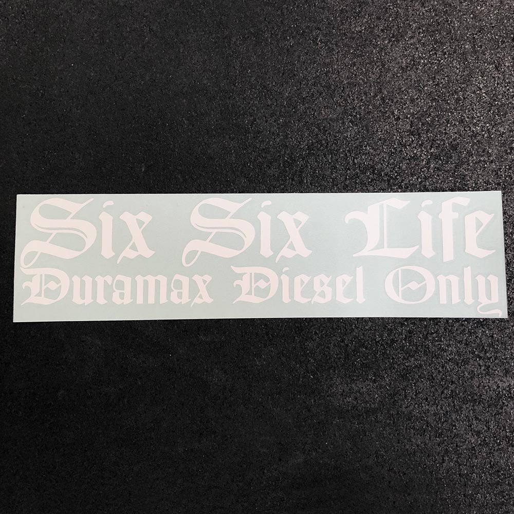 DmaxStore Six.Six Life Vintage Style Vinyl Transfer Sticker 14.3"x3.45