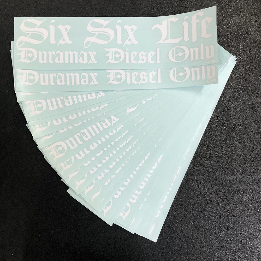 DmaxStore Six.Six Life Vintage Style Vinyl Transfer Sticker 14.3"x3.45