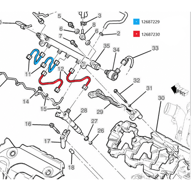 GM L5P High Pressure Fuel Lines (17-22 L5P) – DmaxStore