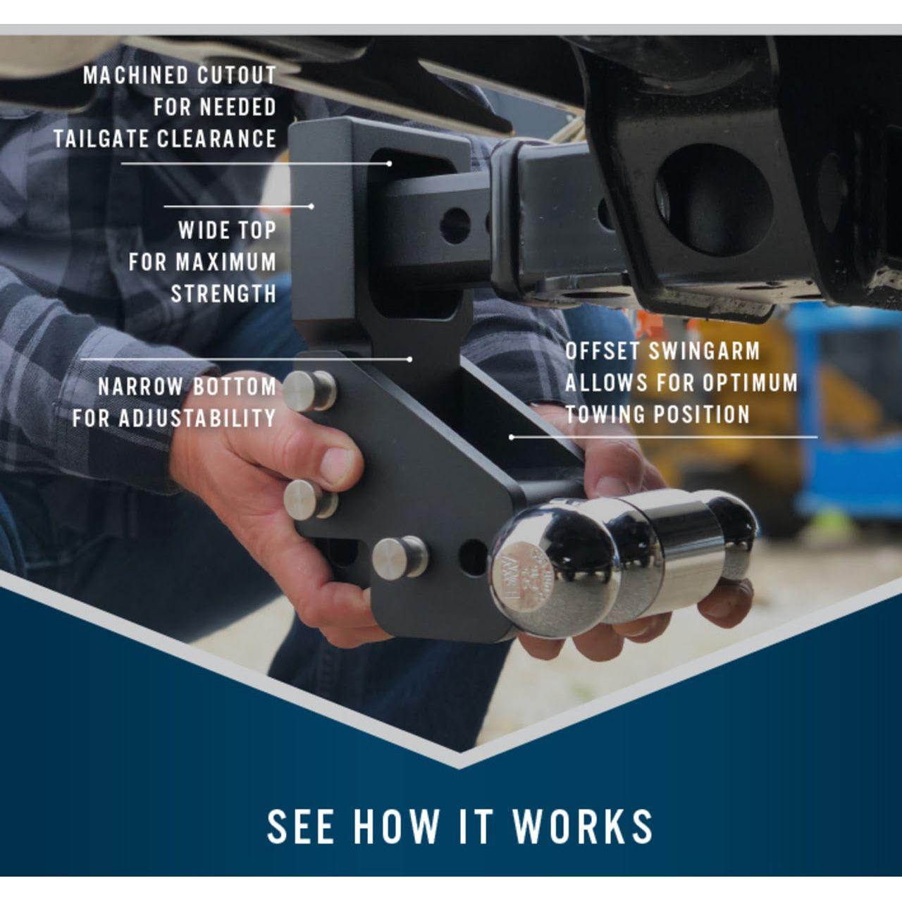 B&W Tow & Stow Ball Mount, 2" 2001-2024 LB7/LLY/LBZ/LMM/LML/L5P – DmaxStore